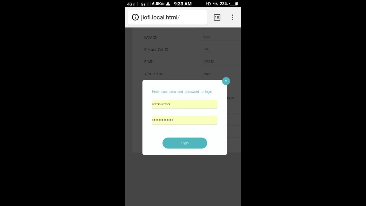 How to change jio fi password or username just one staped - YouTube