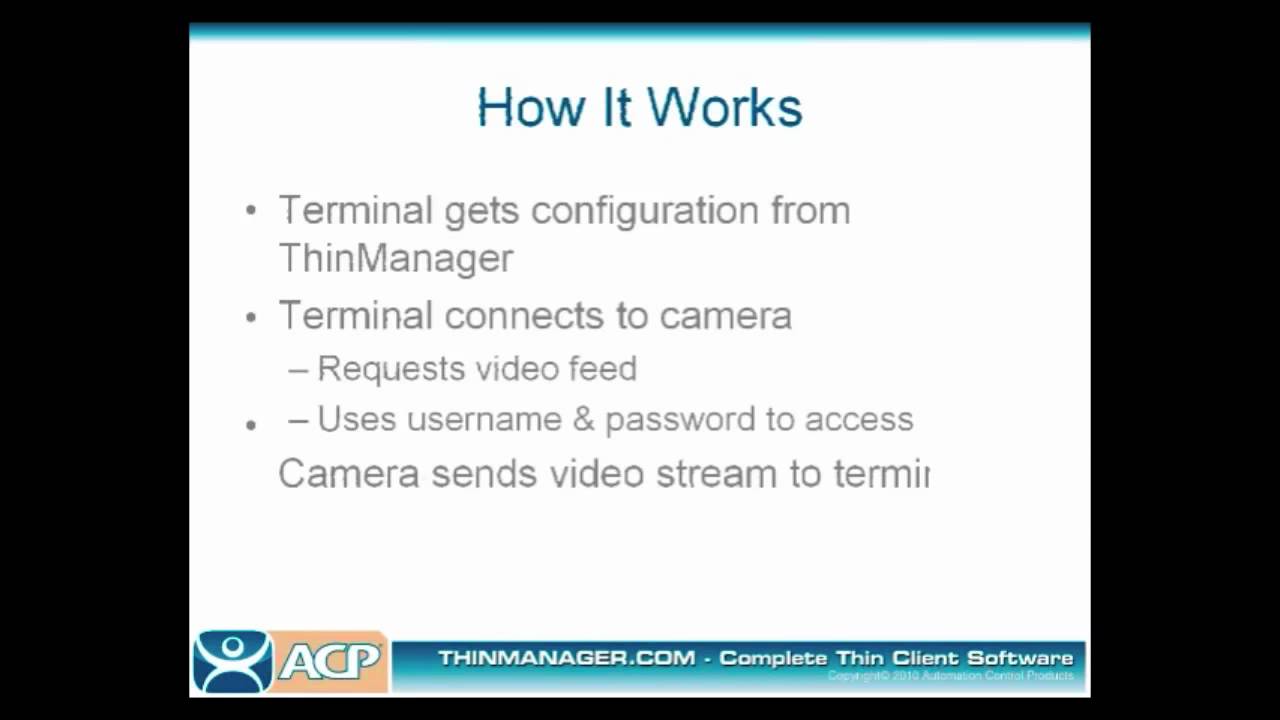 30-Minute ThinManager - IP Camera Part 1 - YouTube