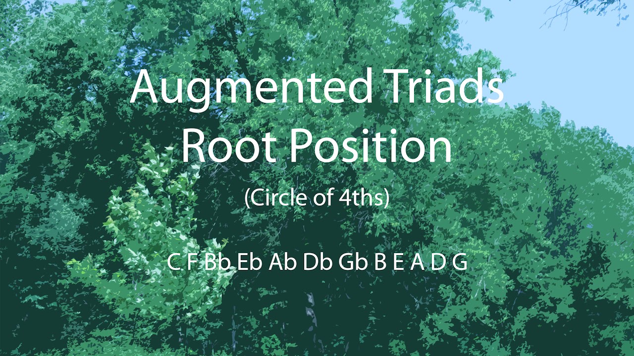 Augmented Triads Root Position Circle of 4ths - YouTube