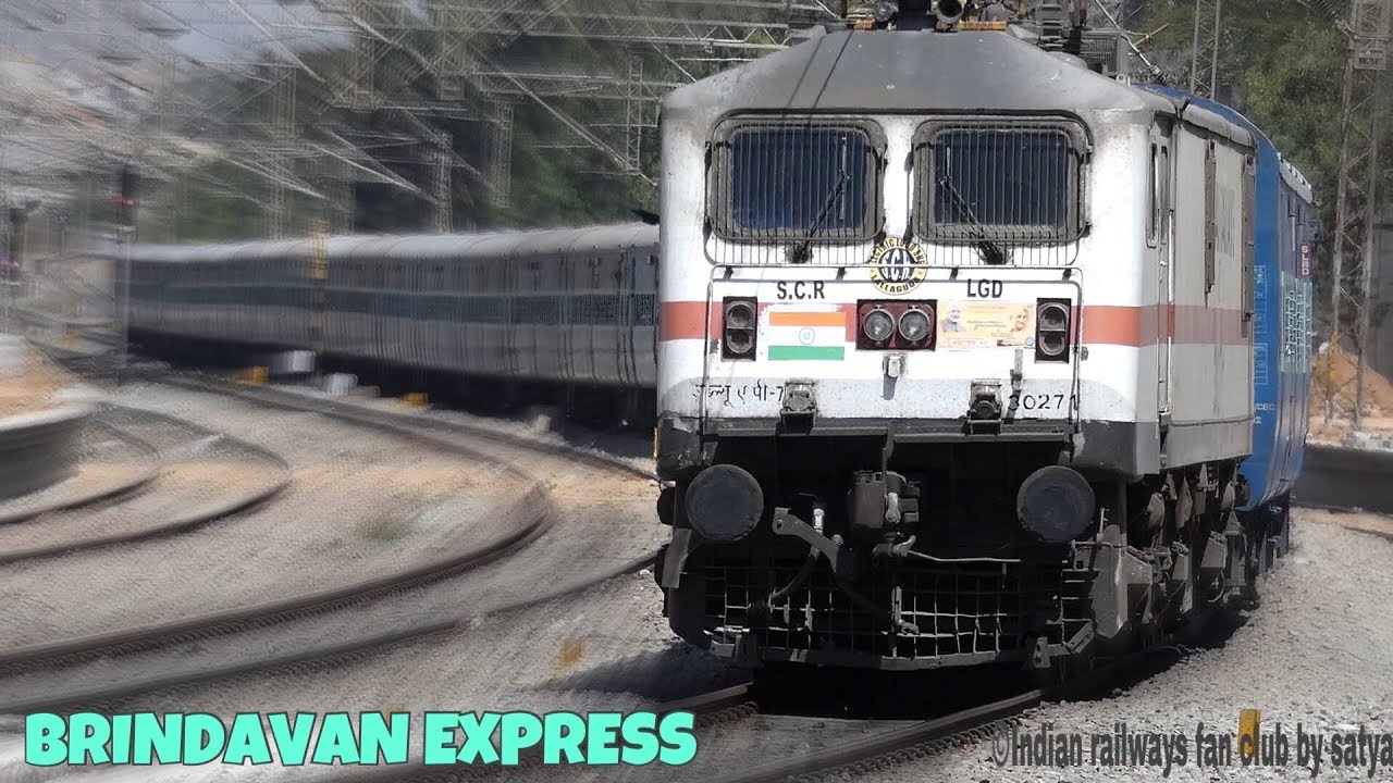 12639/12640 BRINDAVAN SUPERFAST EXPRESS || HIGH SPEED COMPILATION ...