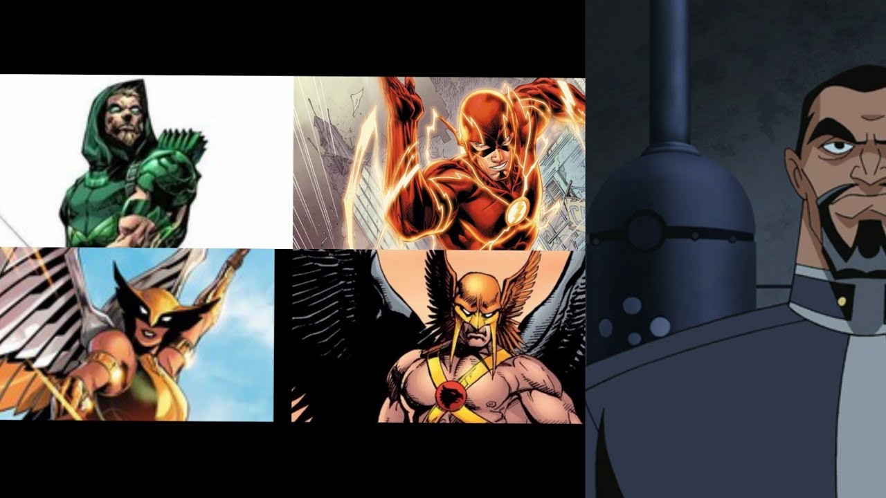 Super City: DC Comics fight scenes: Green Arrow, The Flash, Hawkman ...