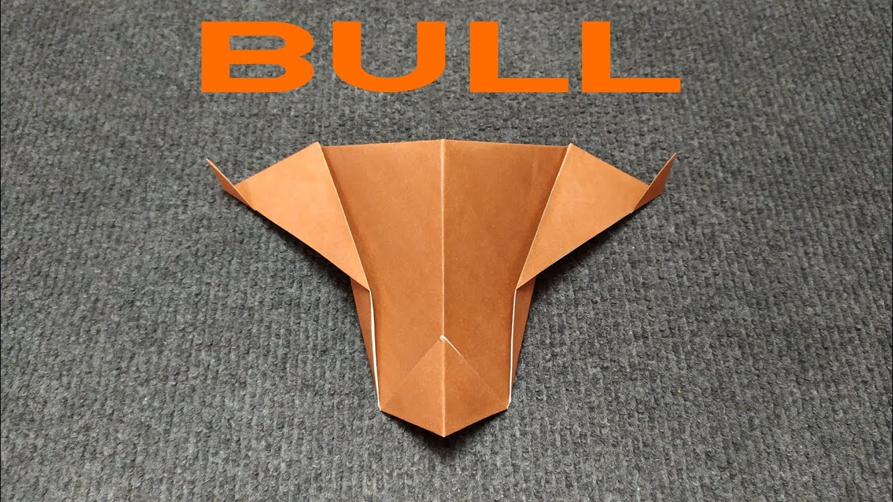ORIGAMI PAPER BULL. How to make a paper Bull. - YouTube