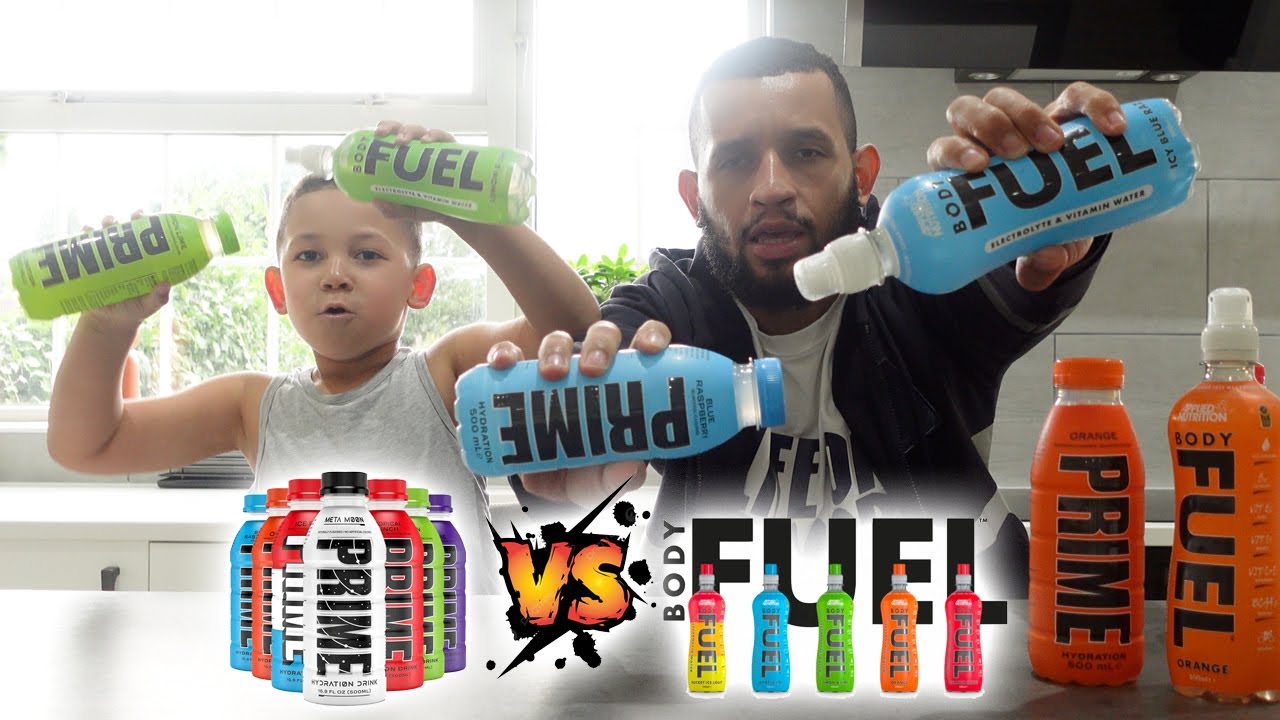 GUESS WHICH DRINK IS PRIME | PRIME HYDRATION VS BODY FUEL - YouTube