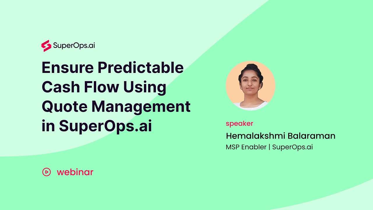 Webinar: Ensure Predictable Cash Flow using Quote Management in ...
