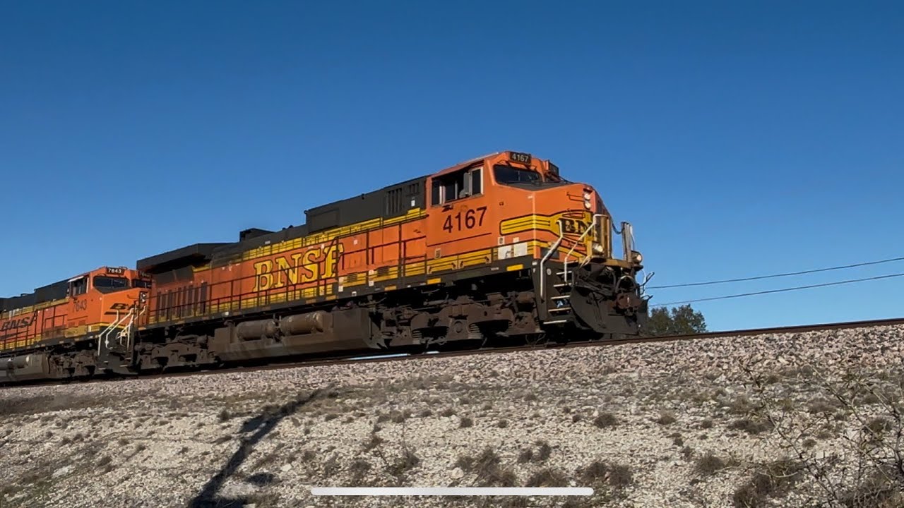 BNSF 4167 - Carrollton, TX (March 5, 2025) #bnsf - YouTube
