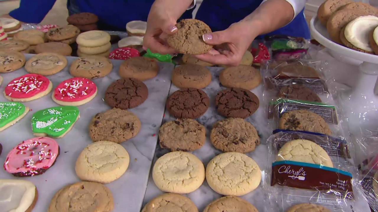 Cheryl's 30pc. Full-Size Cookies in Holiday Mailbox Tin on QVC - YouTube
