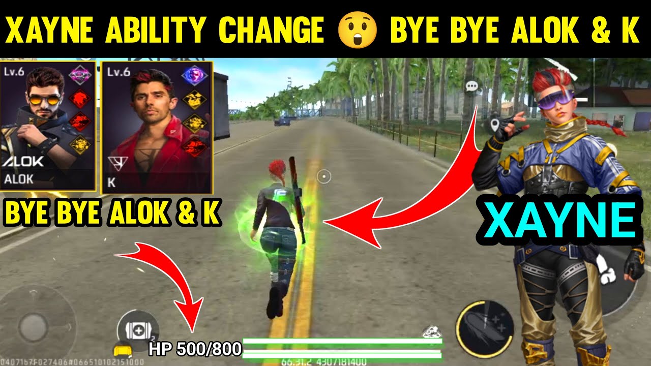 XAYNE CHARACTER ABILITY CHANGE 😲 Bye Bye Alok & K | Ob39 Update Full ...
