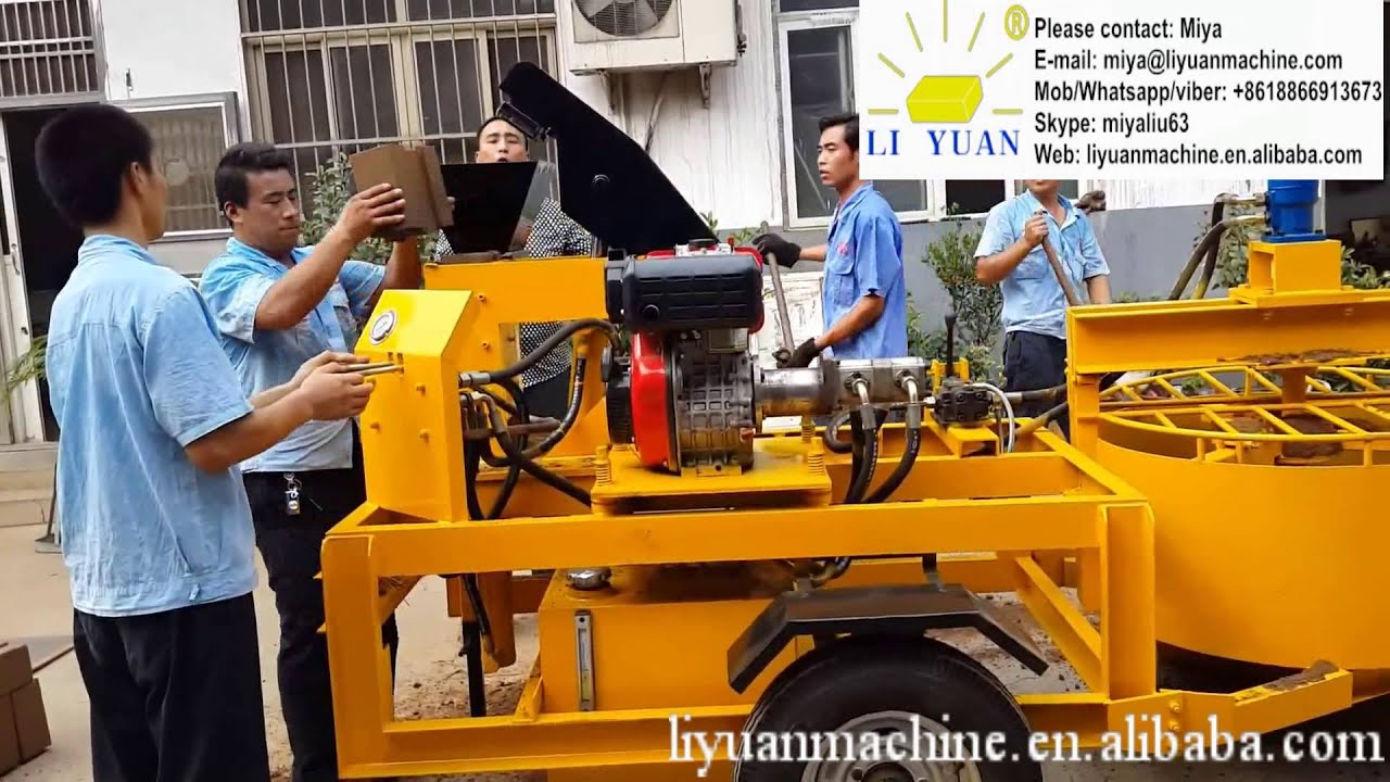 Hydraform M7MI diesel mobile clay interlocking brick making machine ...