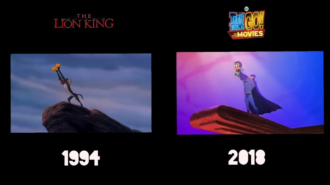 The Lion King Vs Teen Titans Go To The Movies "Circle of Life" Disney ...