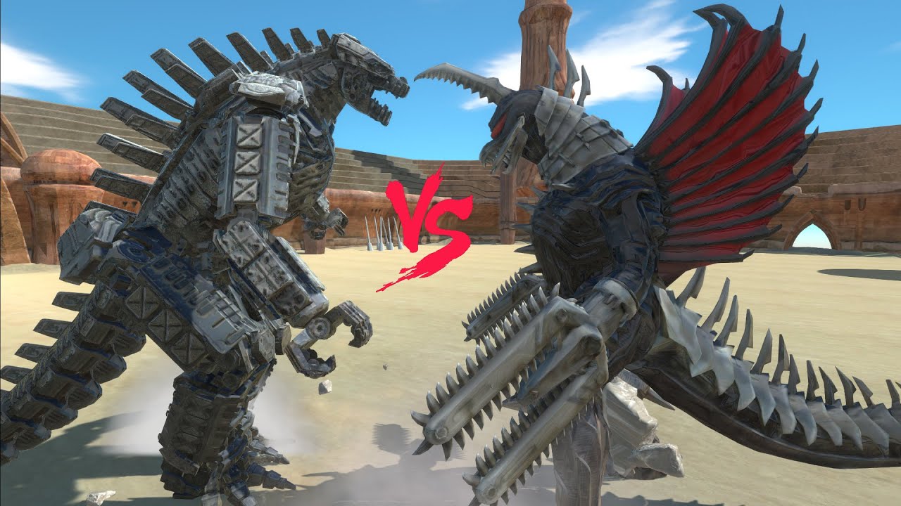 MECHAGODZILLA 2021 VS GIGAN FINAL WARS - Animal Revolt Battle Simulator ...
