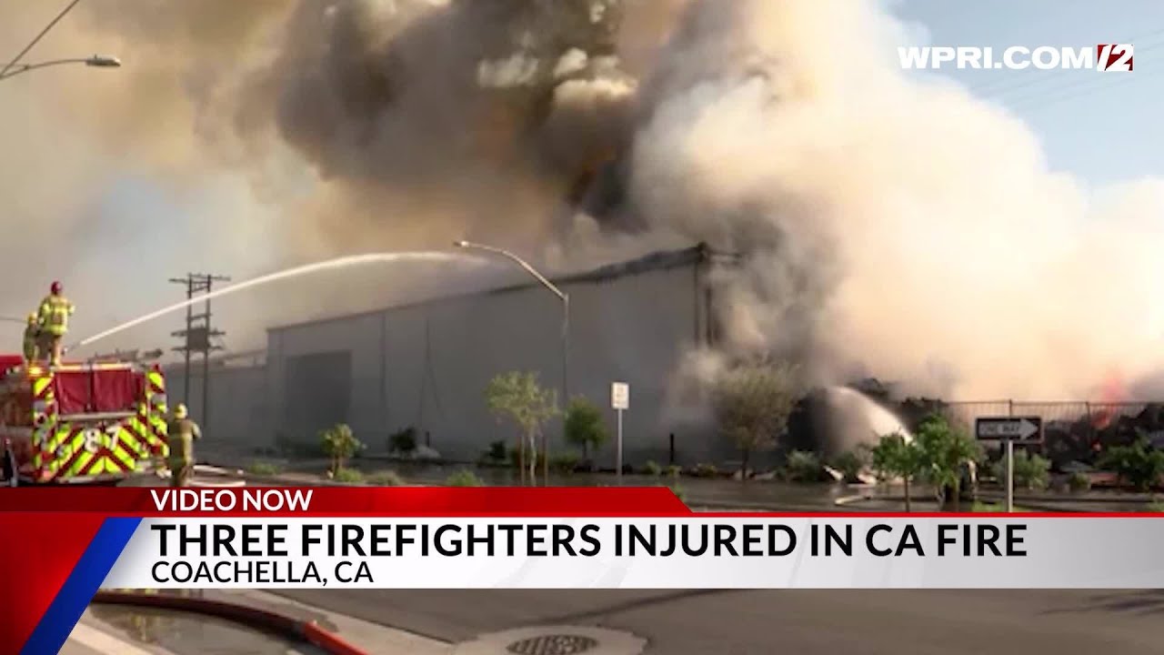 Video Now: Three firefighters injured by CA structure fire - YouTube