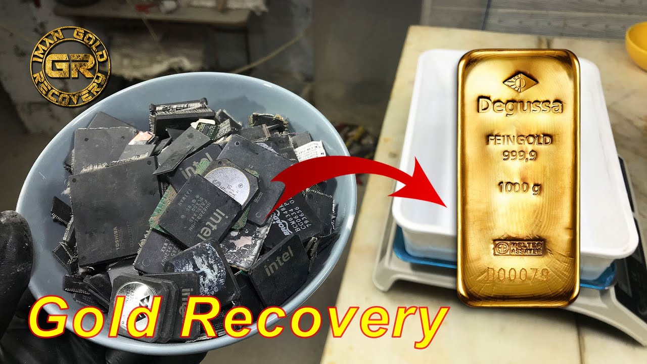 Gold Recovery from 1Kg Of Mix Computer ic Chips | How To Gold Recovery ...
