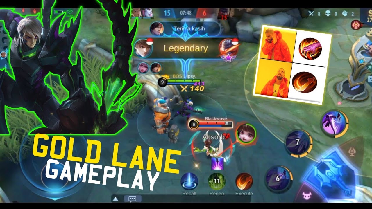 GAMEPLAY GUSION GOLD LANE SPELL EXECUTE - GAMEPLAY 2021 - YouTube