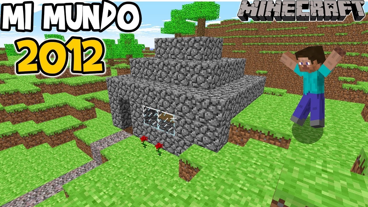 Así eran Mis MUNDOS VIEJOS de Minecraft en el 2012 - YouTube