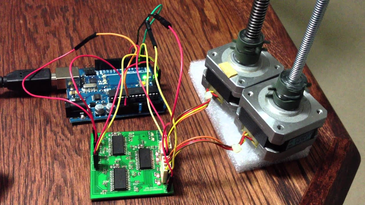 Testing 3 axis CNC motor controller using Grbl - YouTube