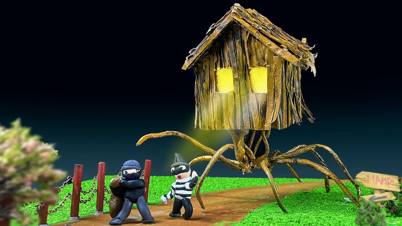 😱 Making HOUSE HEAD in real life - Trevor Henderson Creatures with Clay ...