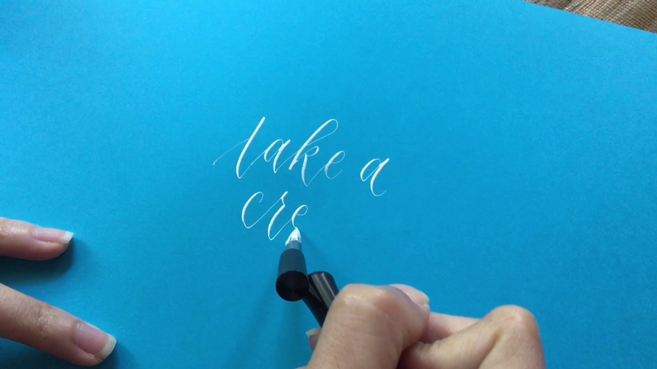 Calligraphy Test No.1 - YouTube