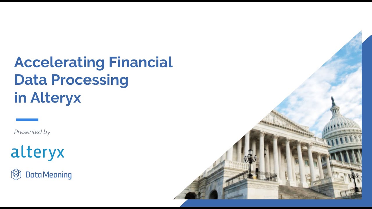Accelerating Financial Data Process in Alteryx - YouTube