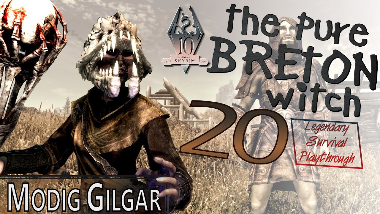The Pure BRETON Witch (20) - MODIG GILGAR - Skyrim AE Legendary ...
