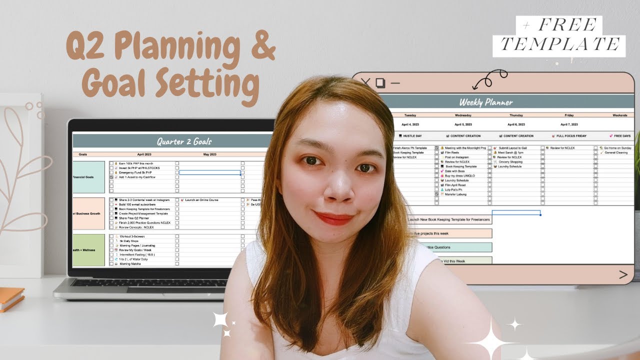 April Reset Routine + Goal Setting ( Free Template) 💻🌻 - YouTube