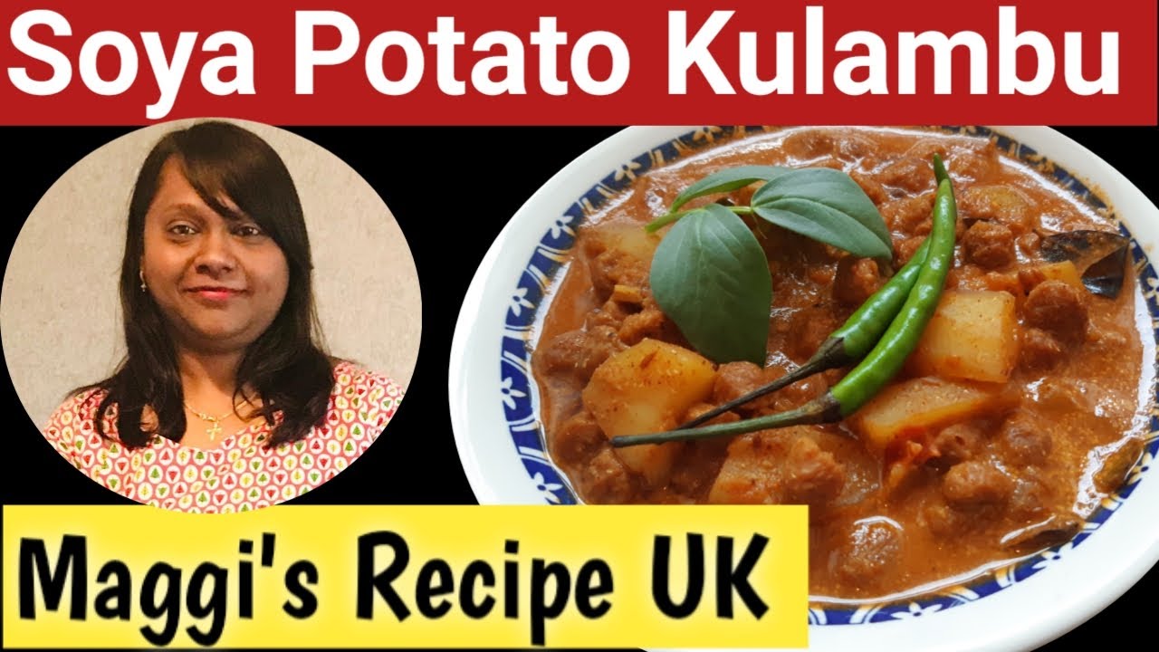 Soya Potato Kulambu || சோயா உருளைக்கிழங்கு குழம்பு || Soya Potato Curry ...