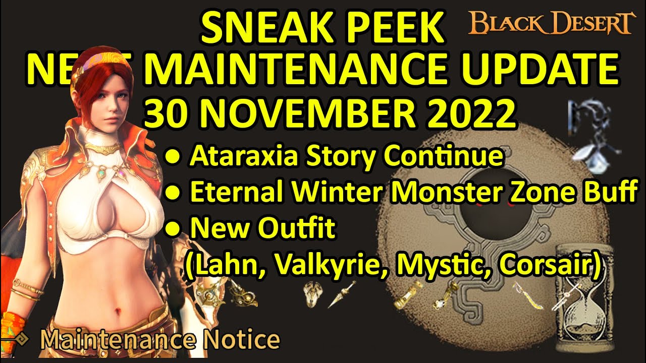 Ataraxia Story Continue, Eternal Winter Monster Zone Buff, End 70% Sale (BDO Sneak Peek 30 Nov ...