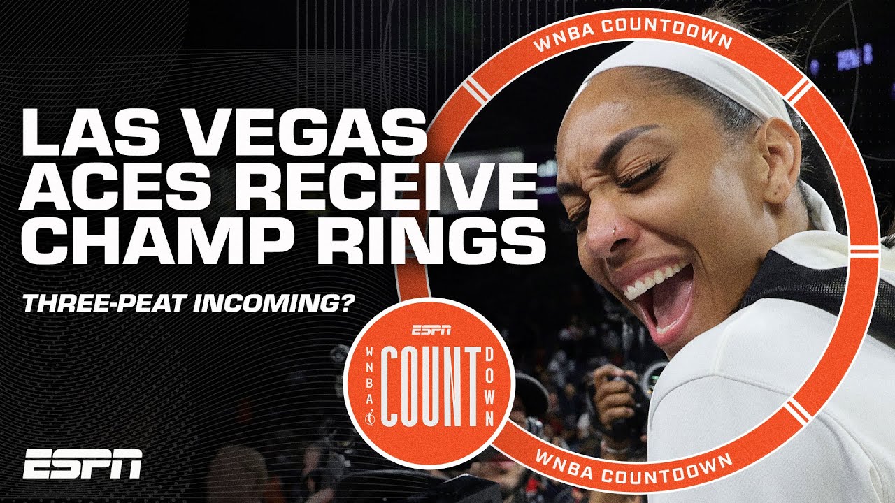 Las Vegas Aces receive 2023 WNBA Championship rings 💍 | WNBA Countdown ...