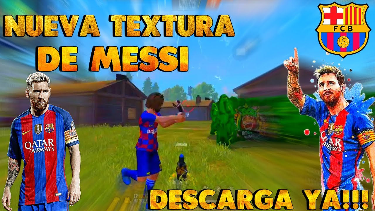 NUEVA SKIN DE MESSI EN FREE FIRE *Épico* | Descarga El Pack De Textura ...