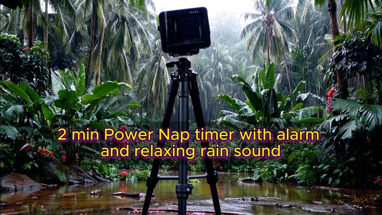 2 min Power Nap Timer with Alarm Clock (Black Screen) - YouTube