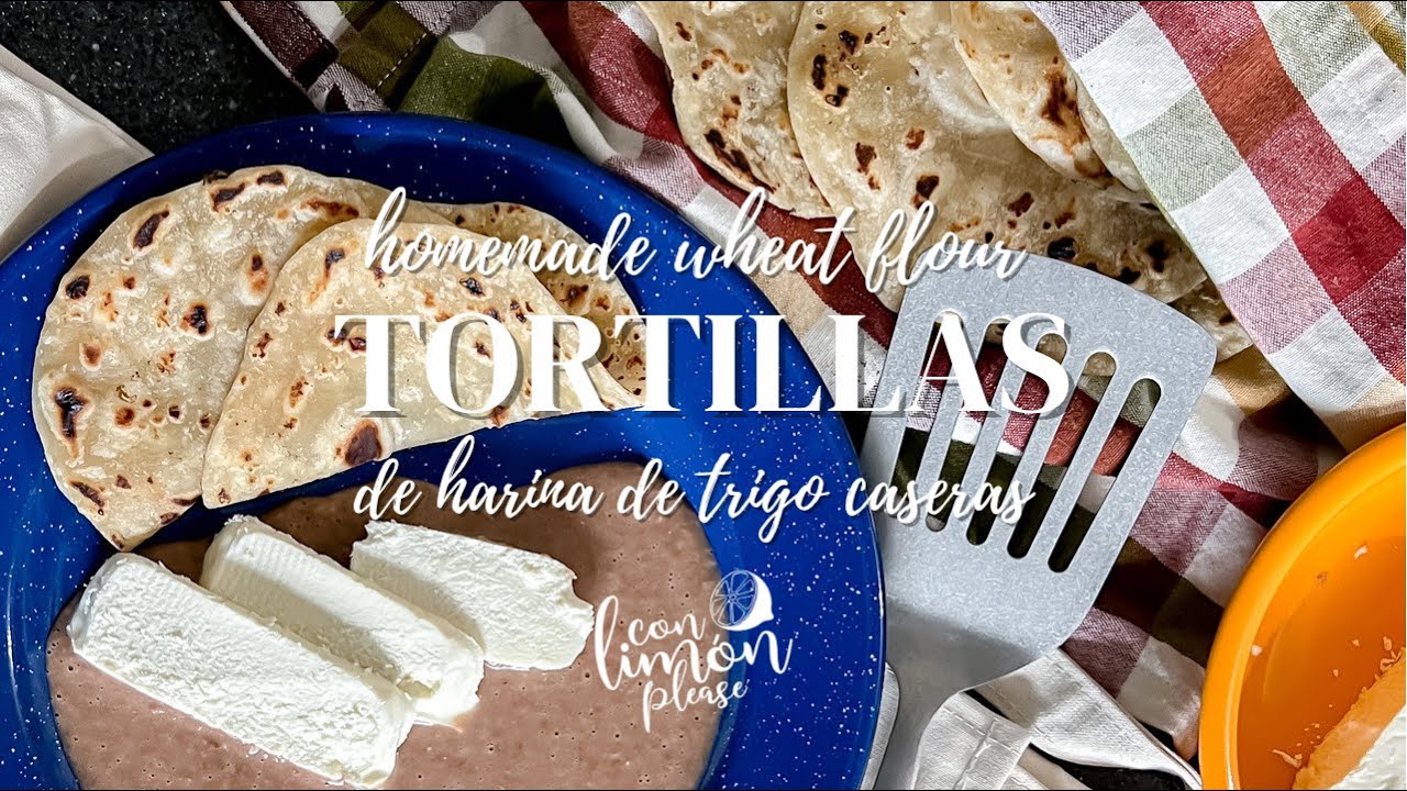 TORTILLAS de harina caseras con manteca de puerco | HOMEMADE bacon fat ...