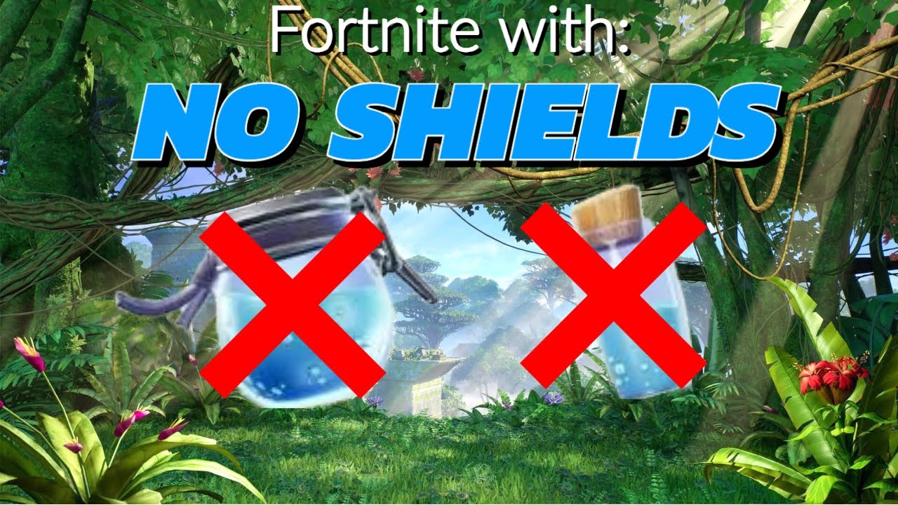 Playing Fortnite With NO SHIELDS! - YouTube