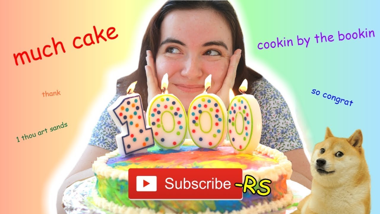 BaKInG a CAKE for 1000 SUBSCRiBERS !1!!@1 - YouTube