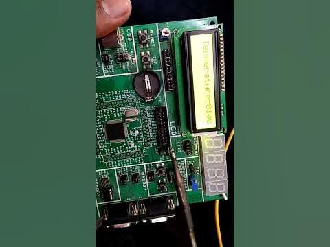 Temperature sensor(LM35)interfacing with LPC1768 microcontroller #LPC1768 #temperaturesensor # ...