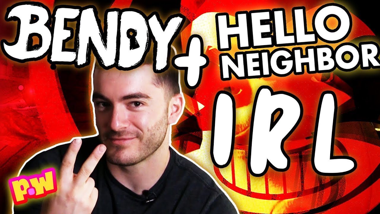 CAPTAINSPARKLEZ plays Bendy + Hello Neighbor IRL Mash-Up! Video games ...