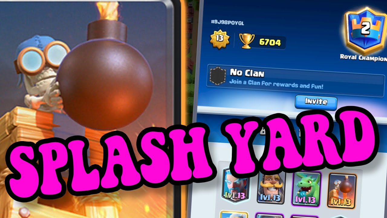 Bomb Tower SPLASH YARD is GOOD EVERY META! CLASH ROYALE - YouTube