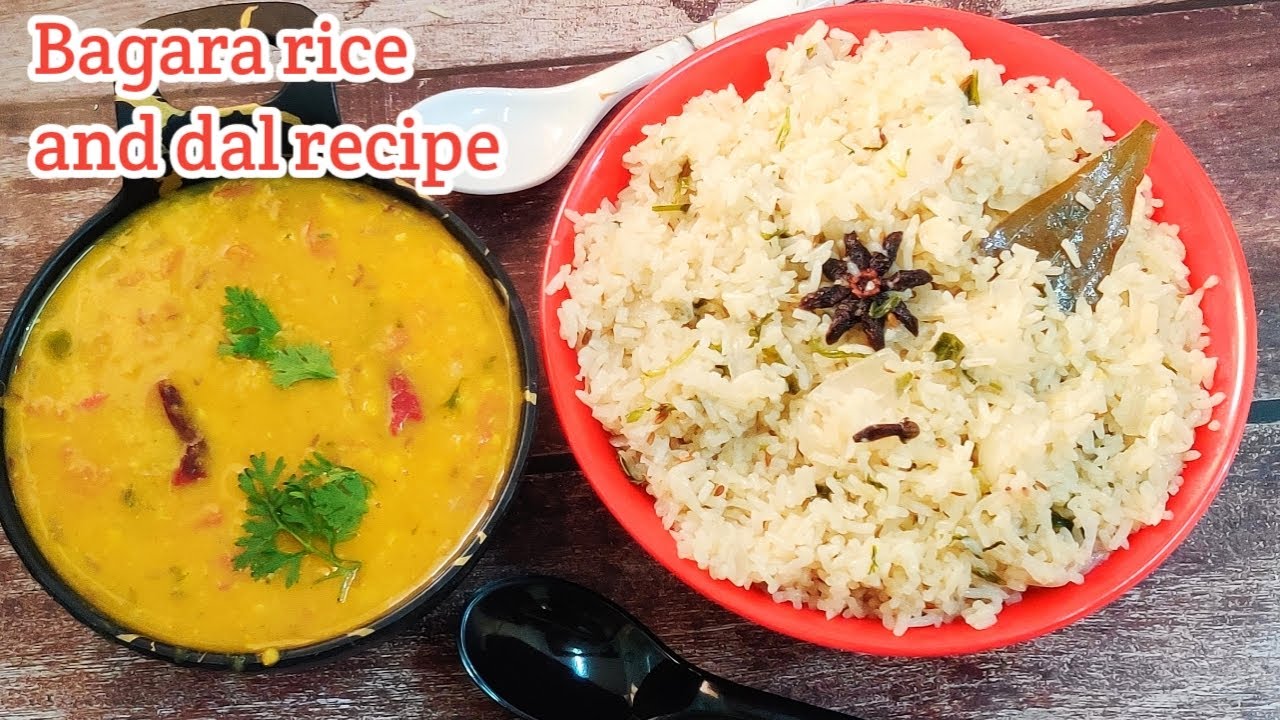 Hyderabadi Bagara rice and dhaba style Dal Tadka | perfect Bagara rice ...