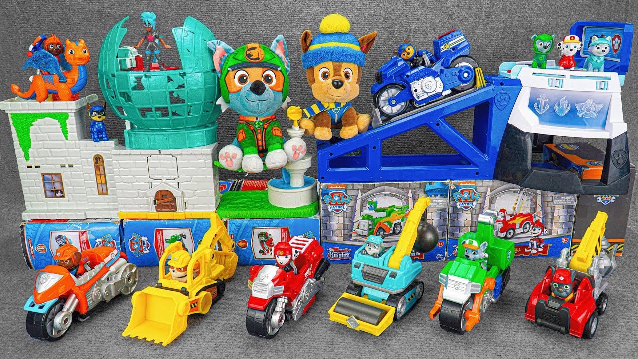 Paw Patrol Unboxing ASMR | Paw Patrol MEGA Fleet Unboxing 🚓 Pups ...