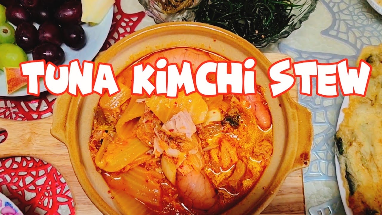 TUNA KIMCHI stew with fish egg recipe. - YouTube