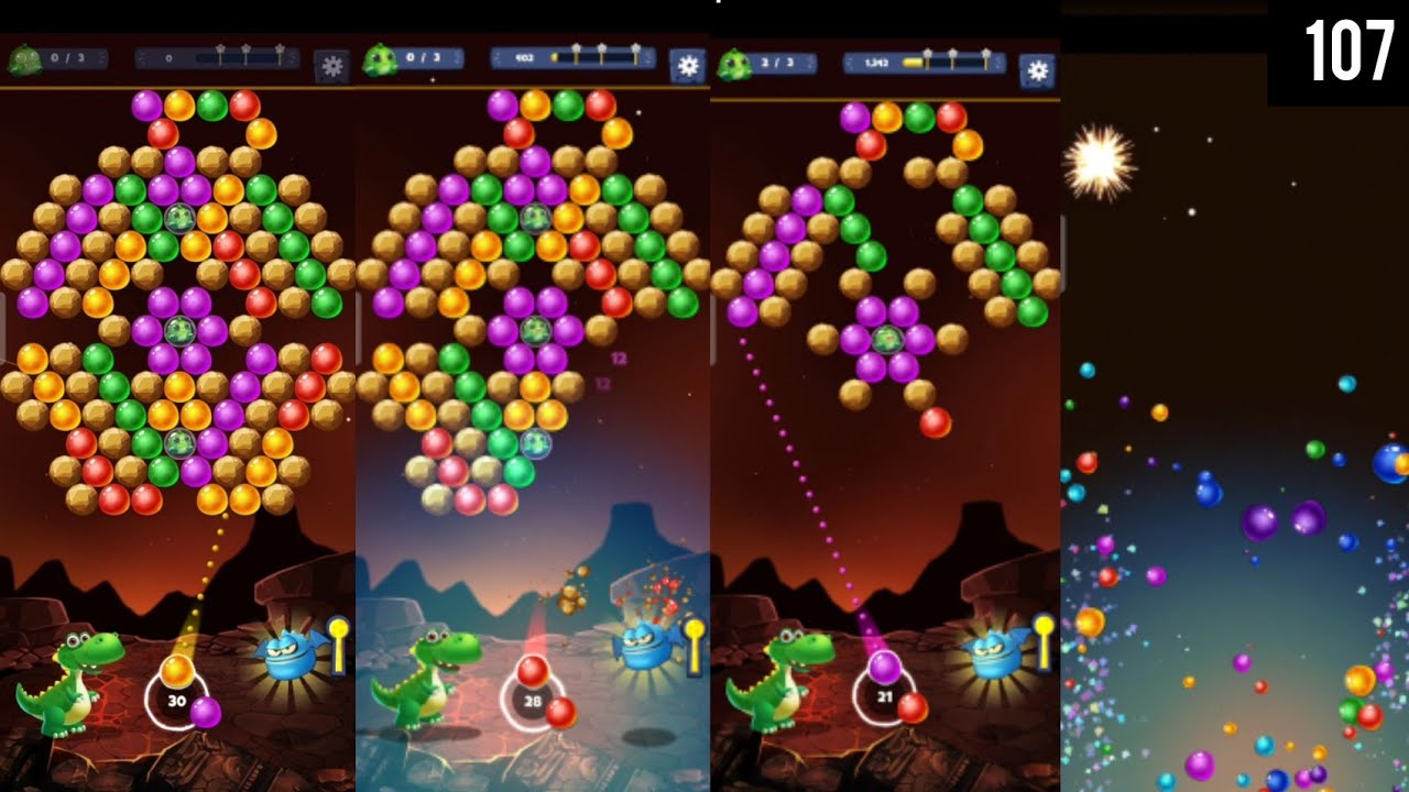 BUBBLE SHOOTER, Mobile game gameplay, Android game gameplay, 107 - YouTube