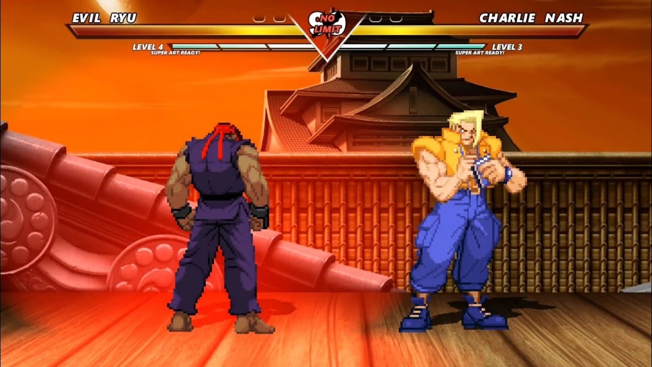 EVIL RYU vs CHARLIE NASH - Epic fight - YouTube