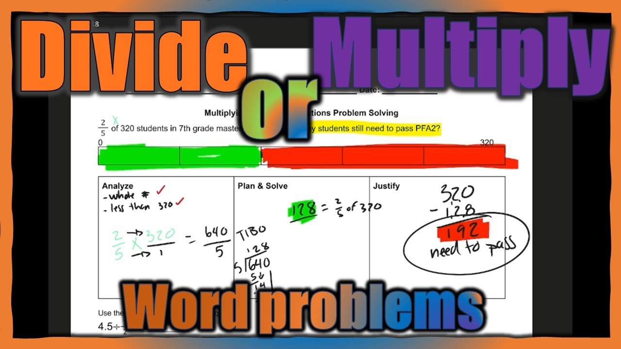 Word problems, do I divide or multiply? #math #mathlife #stem # ...