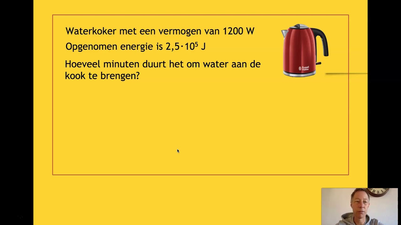 Gebruik van de formule E=Pxt - YouTube