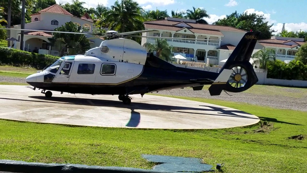 Eurocopter AS365 take off - YouTube