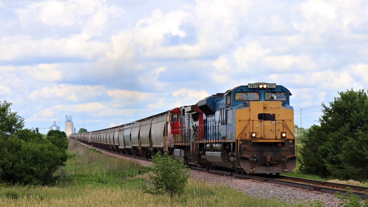 Ex-CSX SD70ACe Leads WB Covered Hopper on the CN Waterloo Sub near ...
