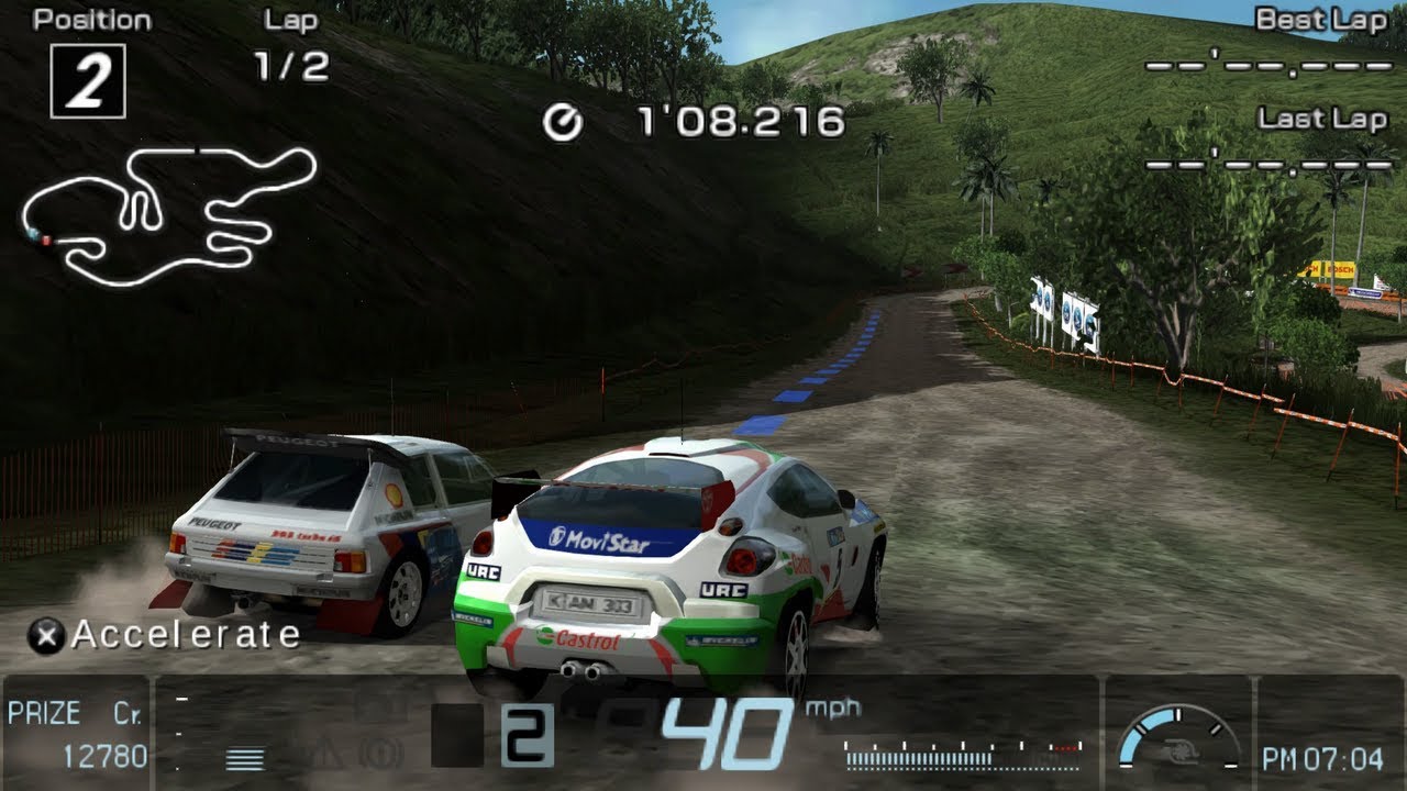 Toyota RSC Rally Raid Car - Tahiti Maze - GRAN TURISMO PSP - YouTube