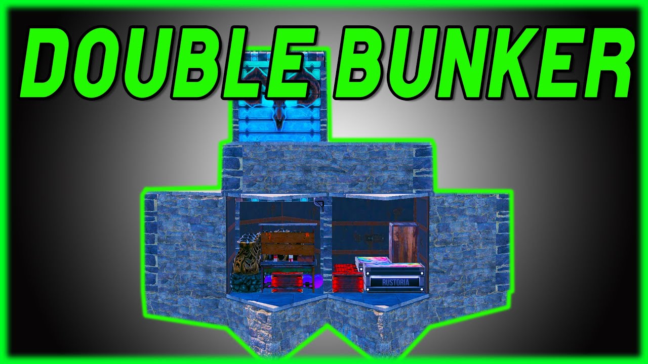 RUST SOLO BASE DESIGN / DOUBLE BUNKER 2022 - YouTube