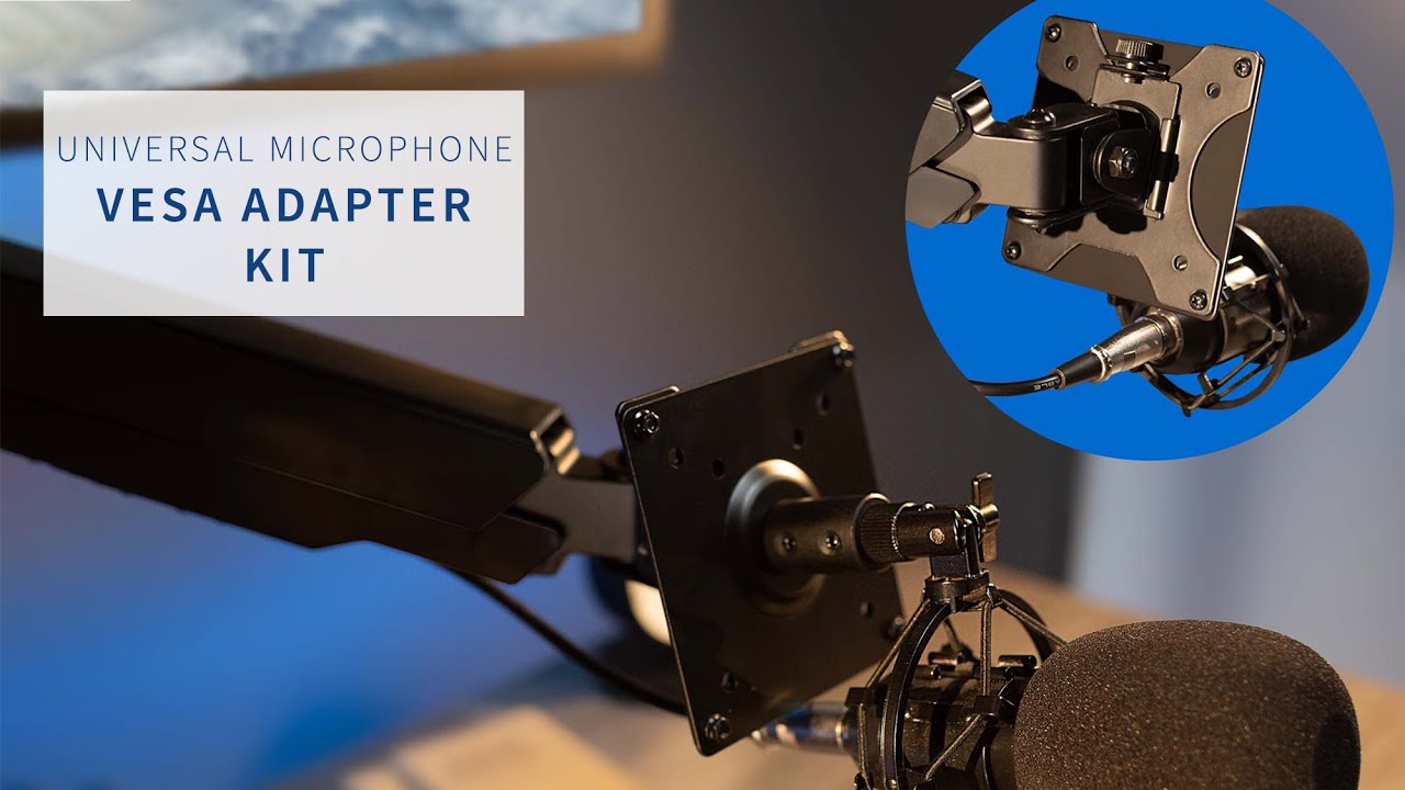 MOUNT-V00MIC Universal Microphone VESA Adapter Kit by VIVO - YouTube