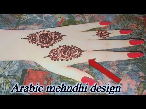 Arabic mehndi designs ️ #easy simple Arabic mehndi banch designs - YouTube