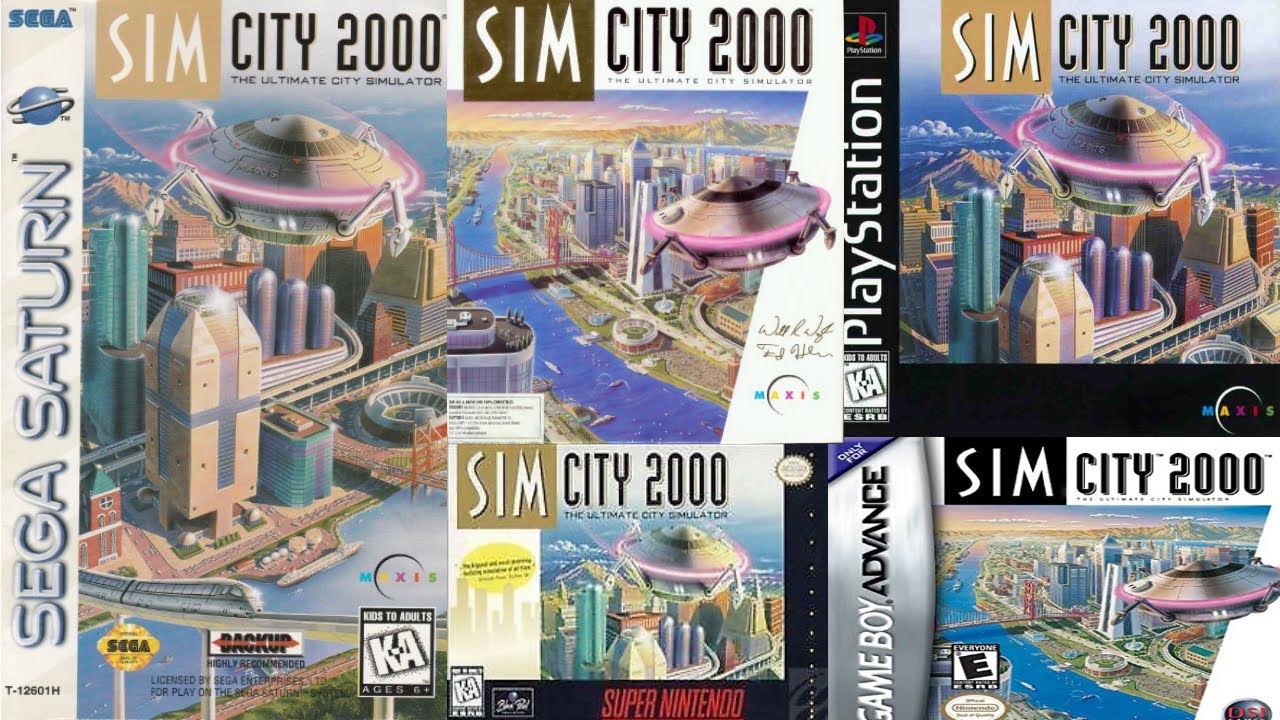 Sim City 2000 sur PC, Saturn, PS1, SNES et GBA - YouTube