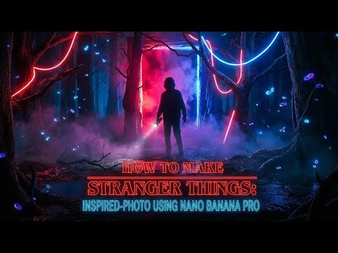 How To Make Stranger Things Inspired-Photo Using Nano Banana Pro 